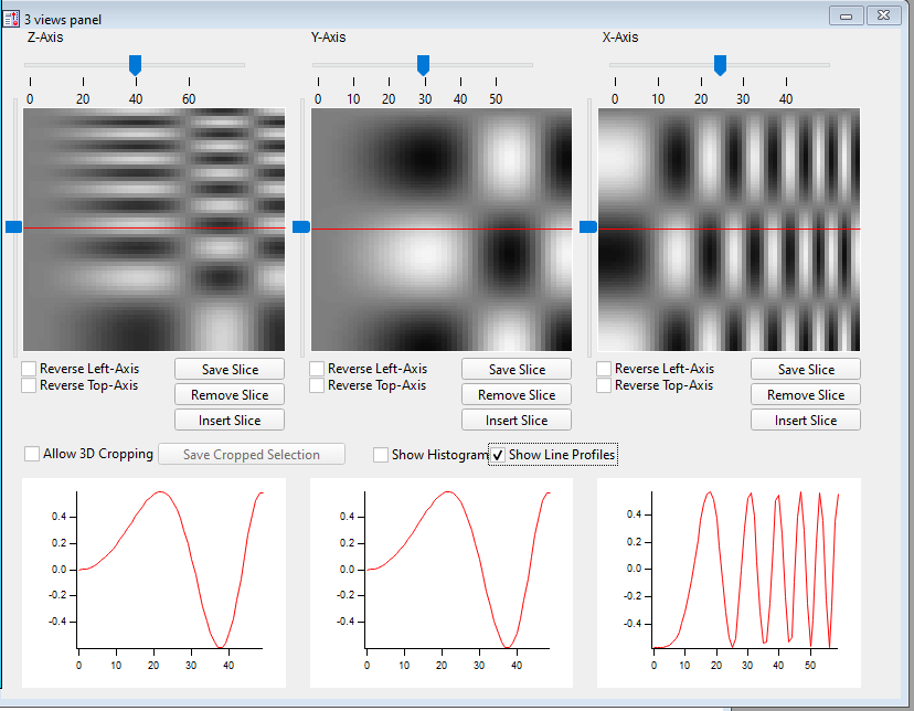 How to view z axis of 3d image cube with cursor | Igor Pro by WaveMetrics